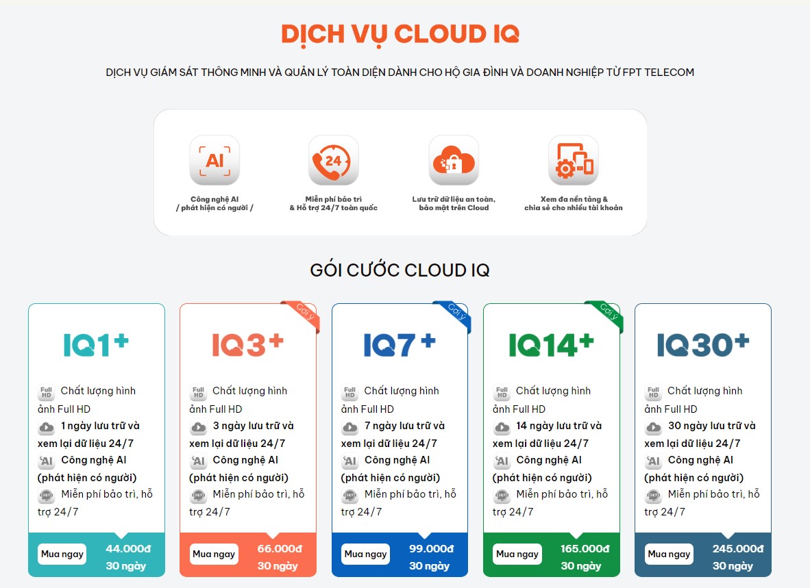 4 cách gia hạn gói Cloud FPT Camera đơn giản - nhanh chóng